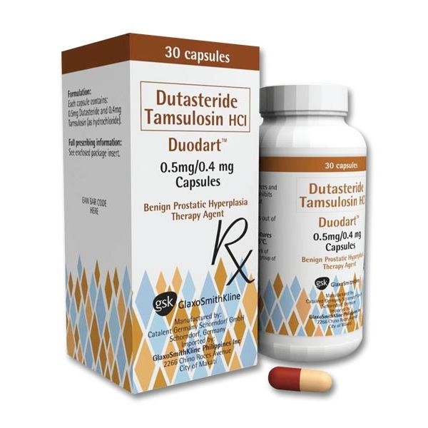 DUODART Dutasteride / Tamsulosin Hydrochloride 500mcg / 400mcg Capsule ...